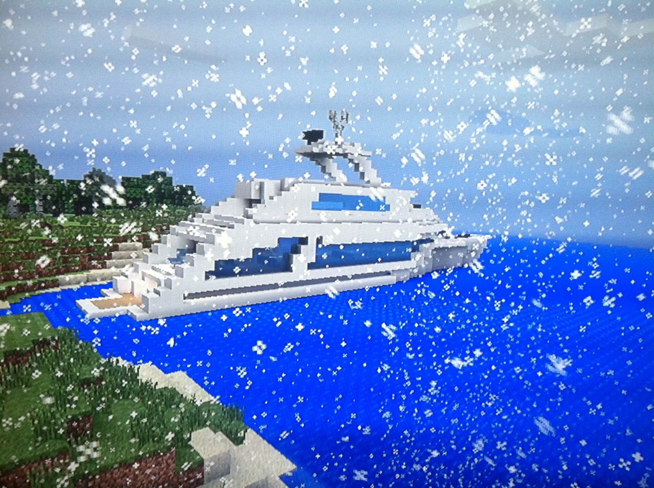 Yacht (Built on PS3) Minecraft Map