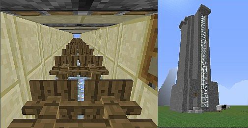 Piston Elevator Minecraft Map