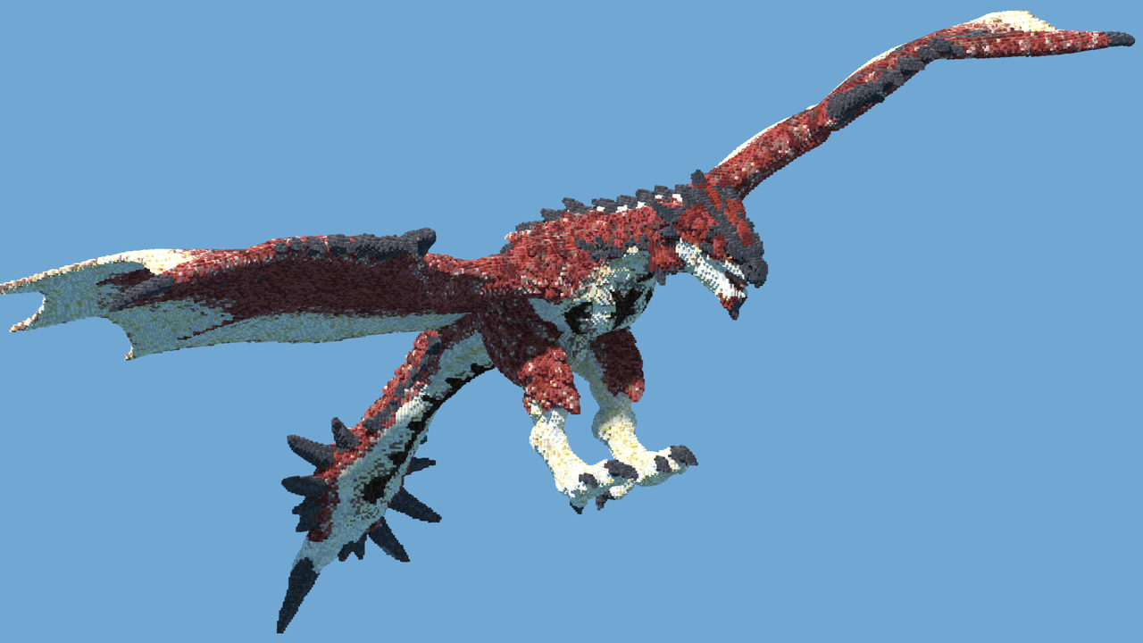 Rathalos in Minecraft [Monster Hunter] Minecraft Map