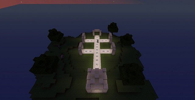Floating Island Hub spawn Minecraft Map