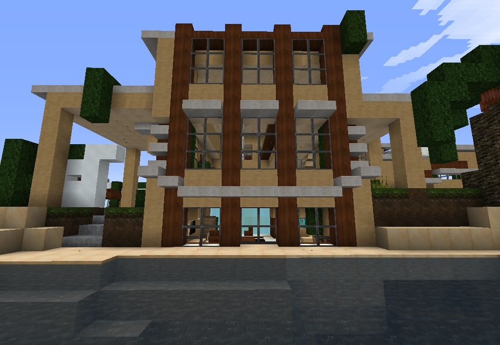 Tropical Beach/Island Home Minecraft Map