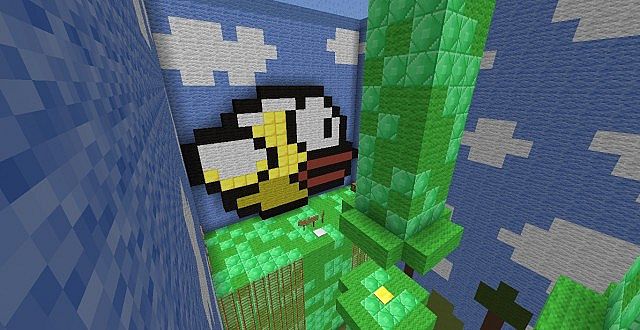 Flappy Bird Minecraft Map
