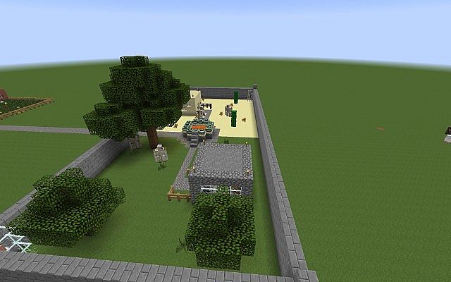 House and fort Minecraft Map