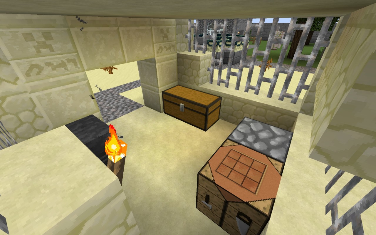 House and fort Minecraft Map