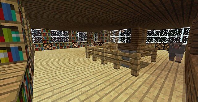 Garden-Themed Library Minecraft Map