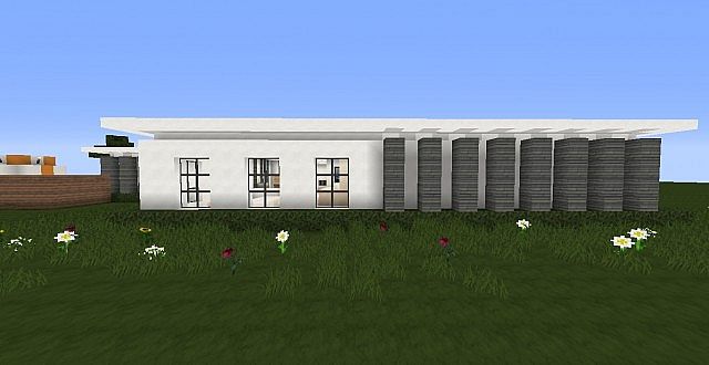 1 Story Modern House by Cheezbergur11 (furnished!) Minecraft Map