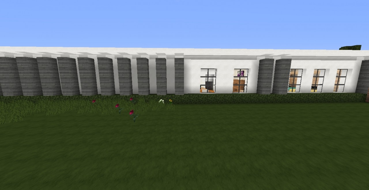 1 Story Modern House by Cheezbergur11 (furnished!) Minecraft Map