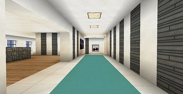 1 Story Modern House by Cheezbergur11 (furnished!) Minecraft Map