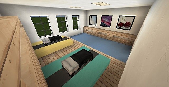 1 Story Modern House by Cheezbergur11 (furnished!) Minecraft Map