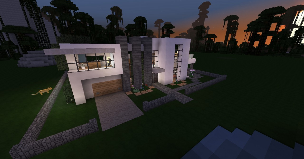 Modern House (30x25 plot) Minecraft Map