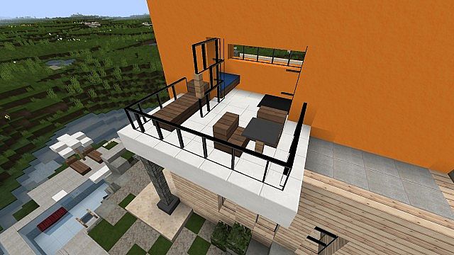 Contained - Recycled shipping containers modern house Minecraft Map