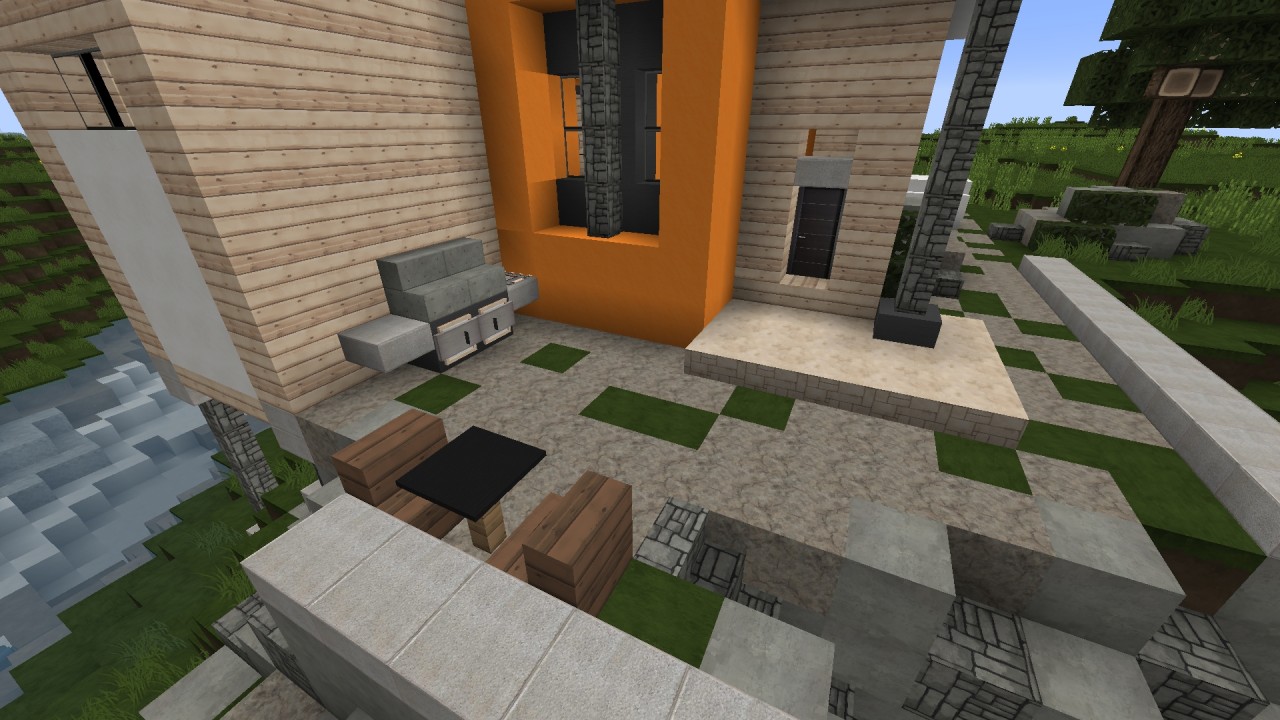 Contained - Recycled shipping containers modern house Minecraft Map