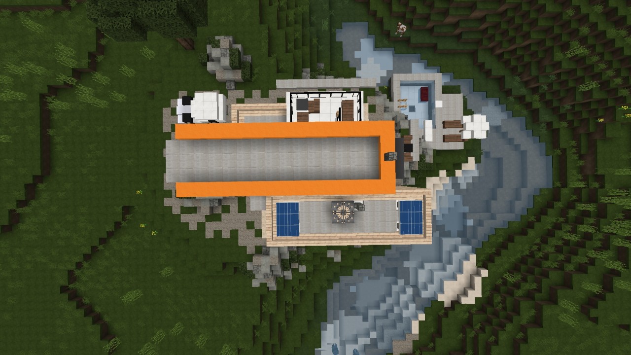 Contained - Recycled shipping containers modern house Minecraft Map