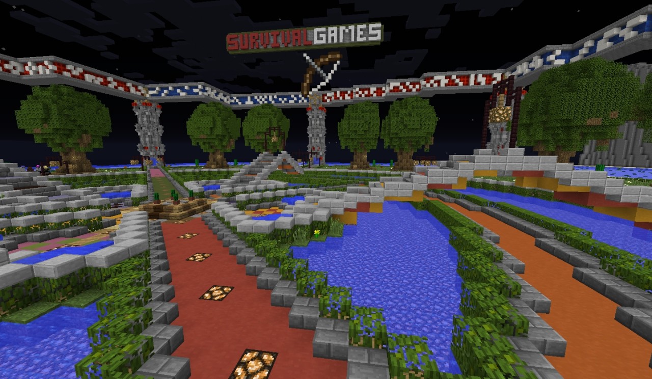 Big Server Spawn Minecraft Map