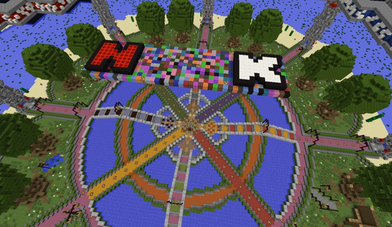 Big Server Spawn Minecraft Map