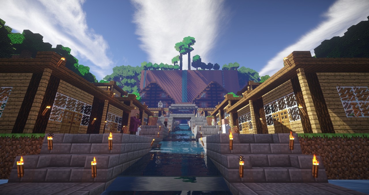 Canal Village With Mansion Minecraft Map