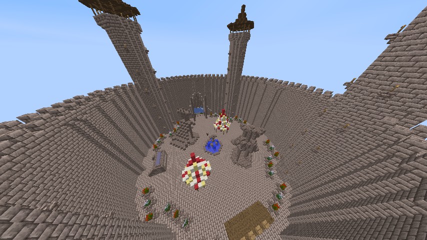 Castle Courtyard - MC Arena Map Minecraft Map