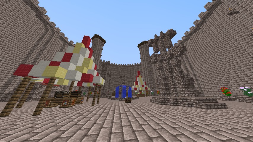 Castle Courtyard - MC Arena Map Minecraft Map
