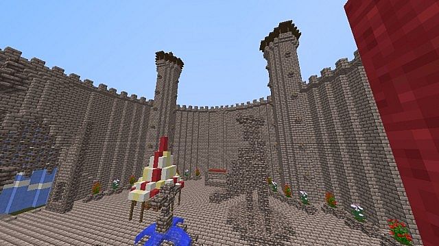 Castle Courtyard - MC Arena Map Minecraft Map