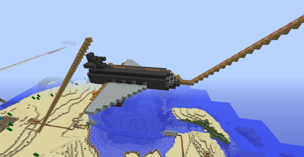 Big roller coaster Minecraft Map