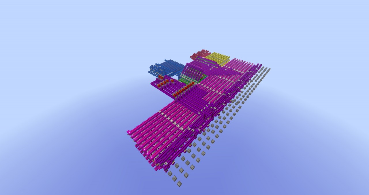 8-Bit Redstone Computer Minecraft Map