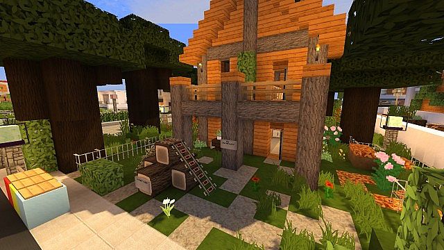 Wooden Lodge Minecraft Map