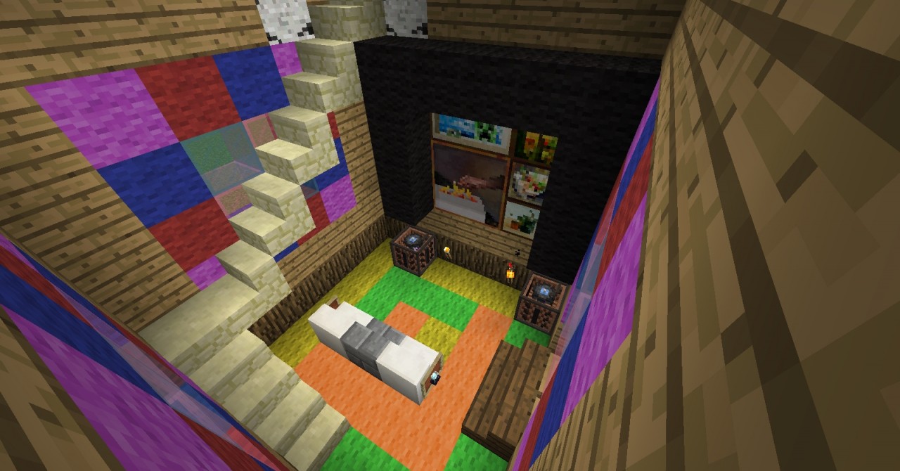 Cubes house Minecraft Map
