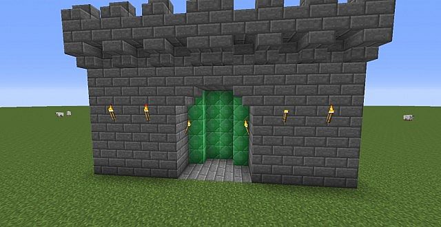 4 x 5 Gate with compact redstone Minecraft Map