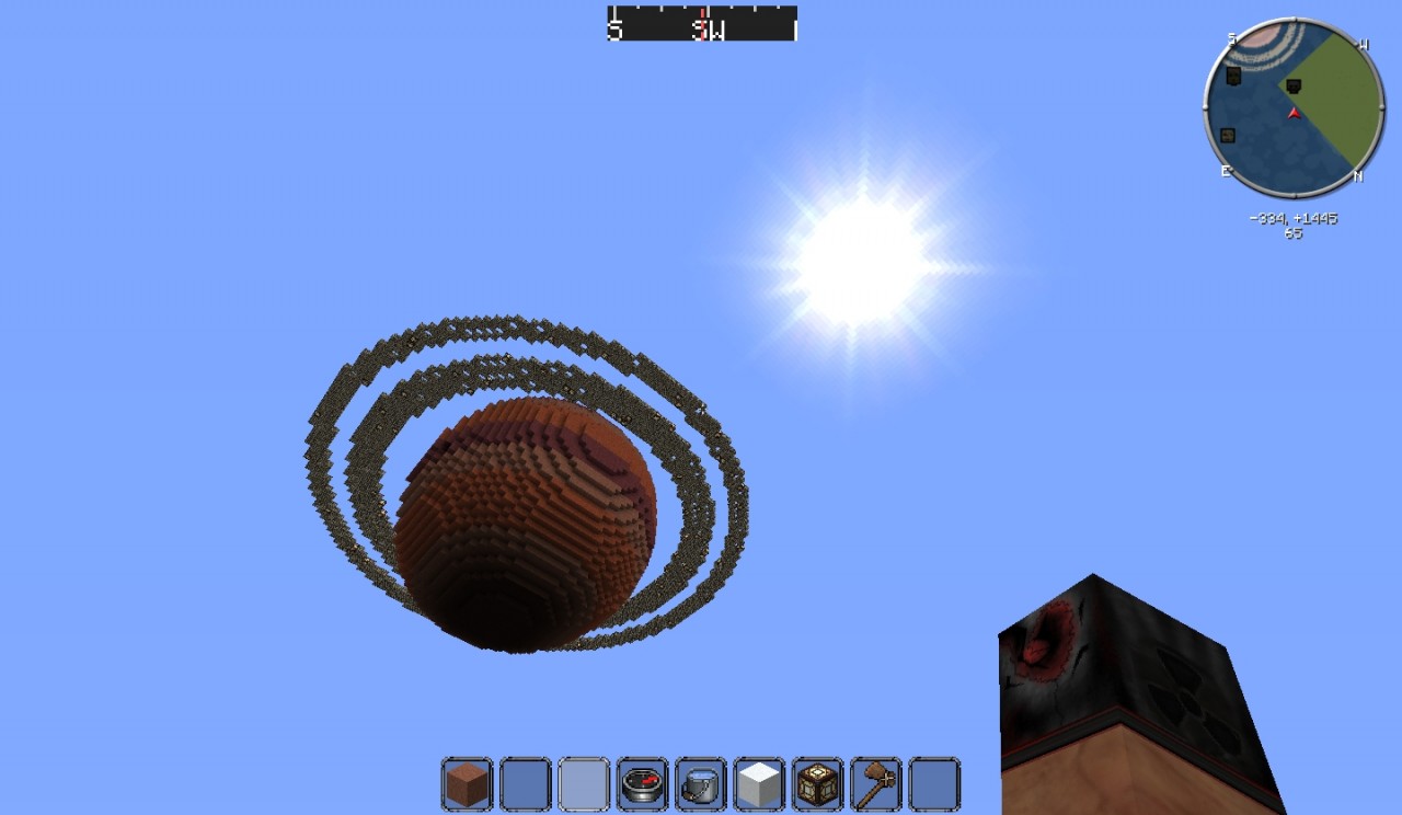 Spleef arena "Saturn" Minecraft Map