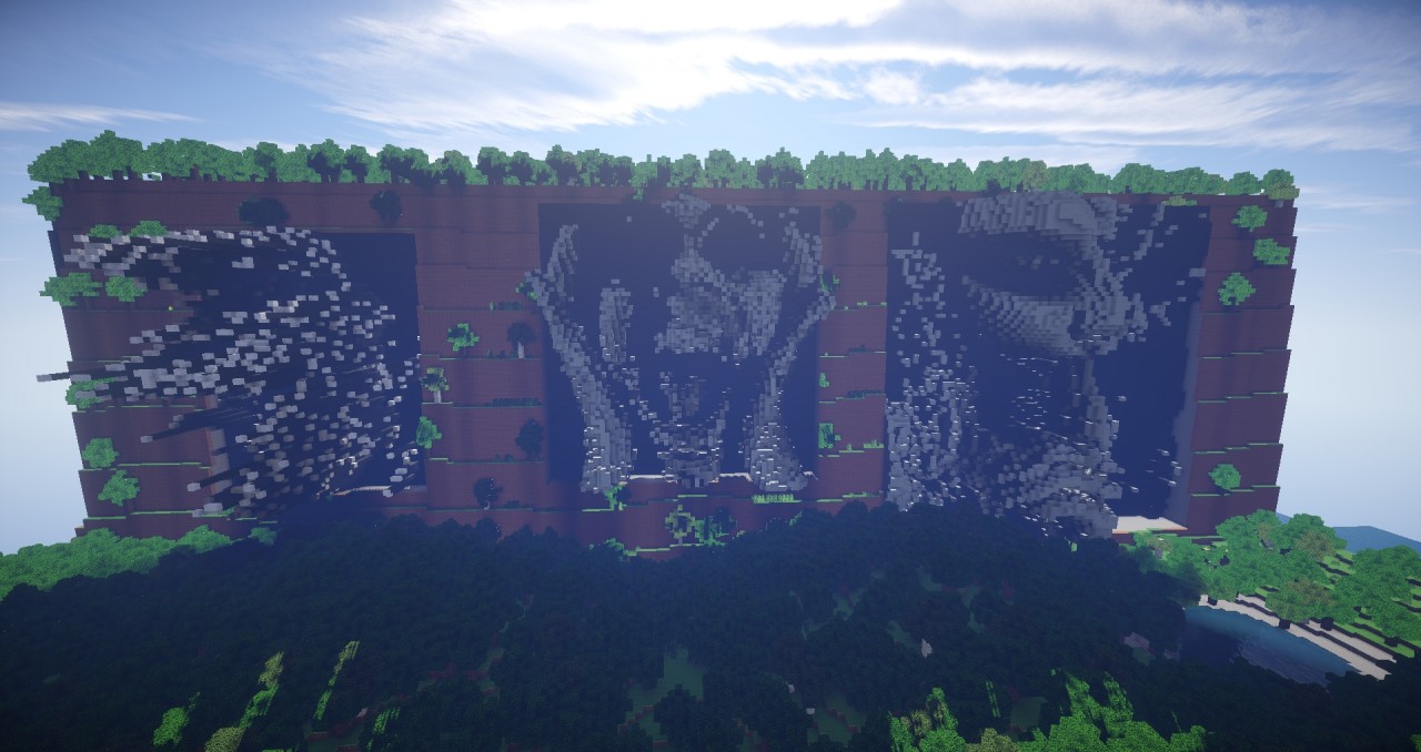 5 Creepy 3-D Block Faces For Download Minecraft Map