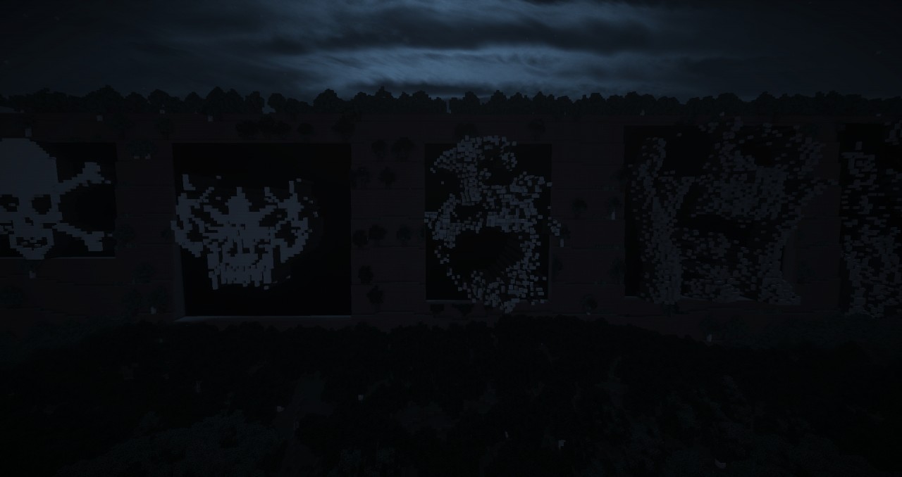 5 Creepy 3-D Block Faces For Download Minecraft Map