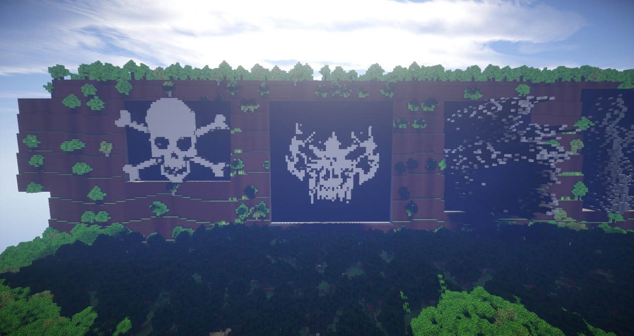 5 Creepy 3-D Block Faces For Download Minecraft Map