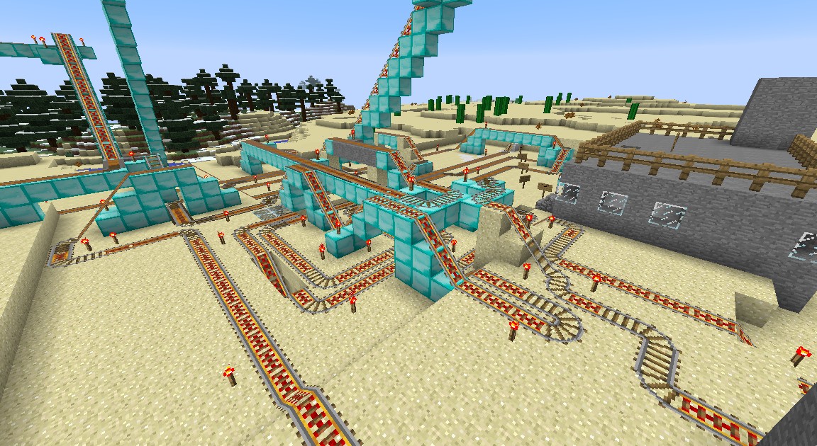 Epic Rollercoaster Minecraft Map