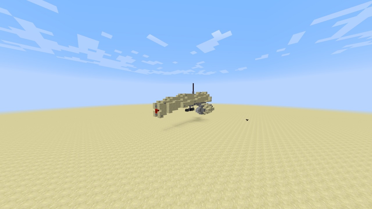 Hawk v1.01 Unmanned Gunship Minecraft Map