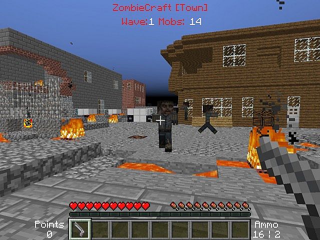 ZombieCraft 3 Map TOWN From Black Ops 2 Minecraft Map