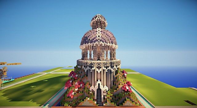 Plot World Temple Minecraft Map