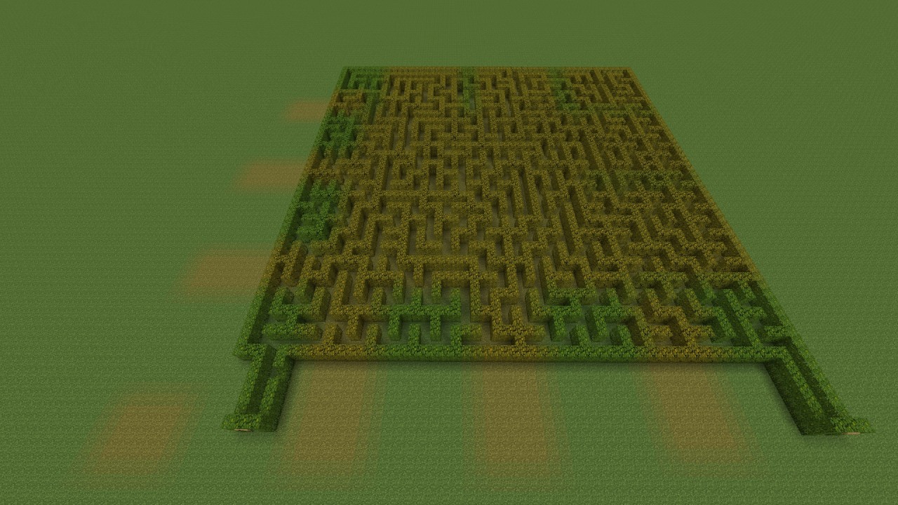 Standard hedge maze 50x50 Minecraft Map