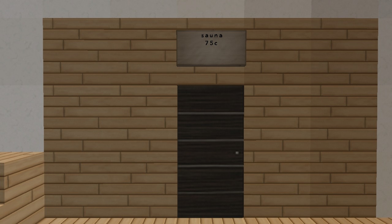 modern house with sauna Minecraft Map