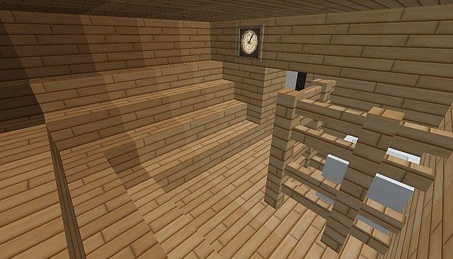 modern house with sauna Minecraft Map