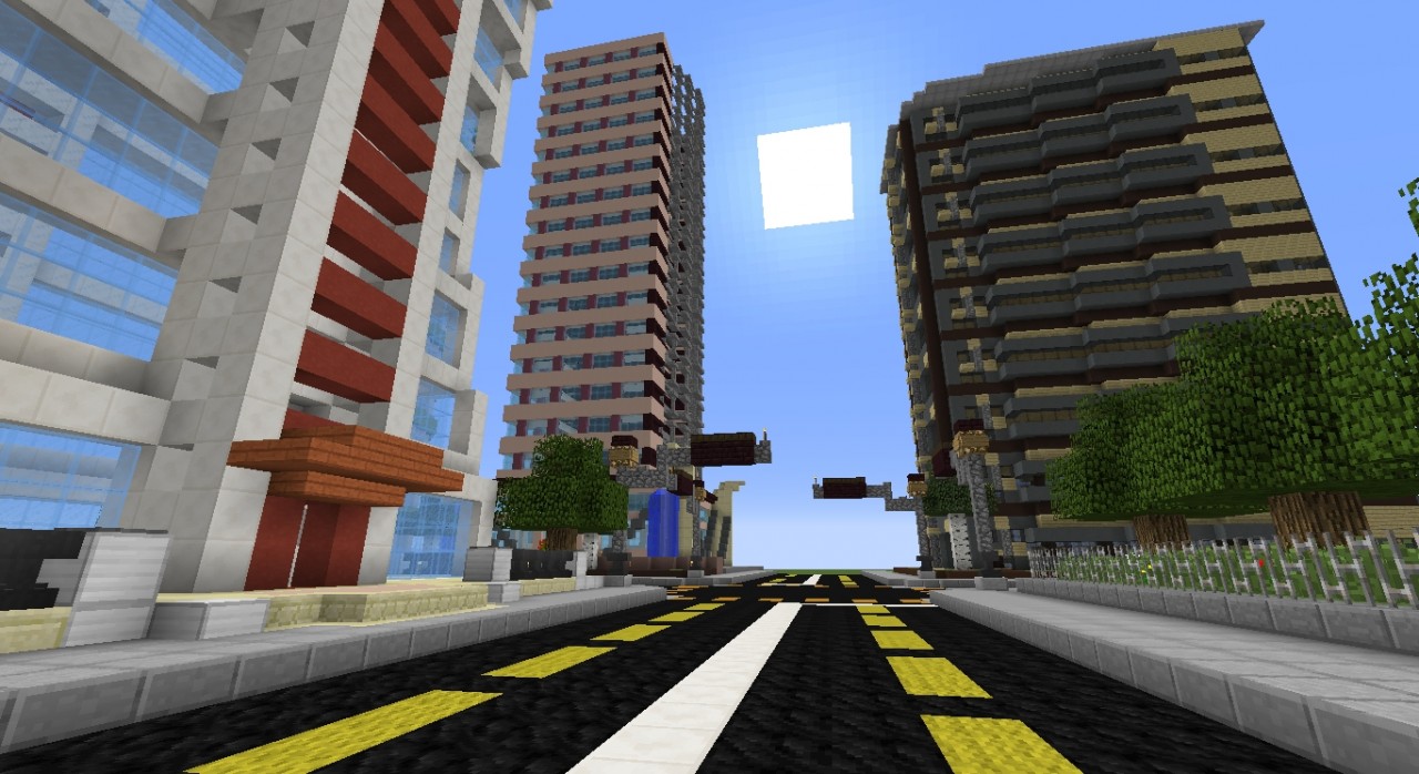 Modern Towers - Alpha Network City Skyline Minecraft Map