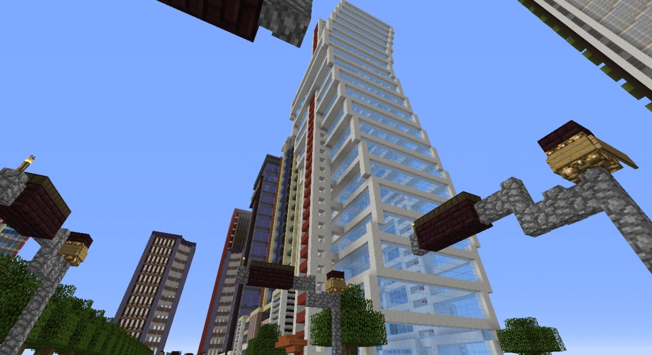 Modern Towers - Alpha Network City Skyline Minecraft Map