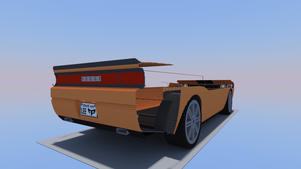 [Car] Dodge Challenger Minecraft Map