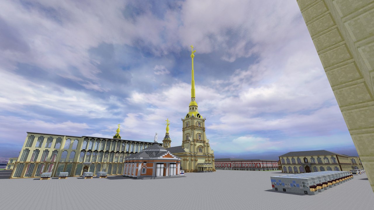 Petropavlovsk's Fortress - St.Petersburg Minecraft Map