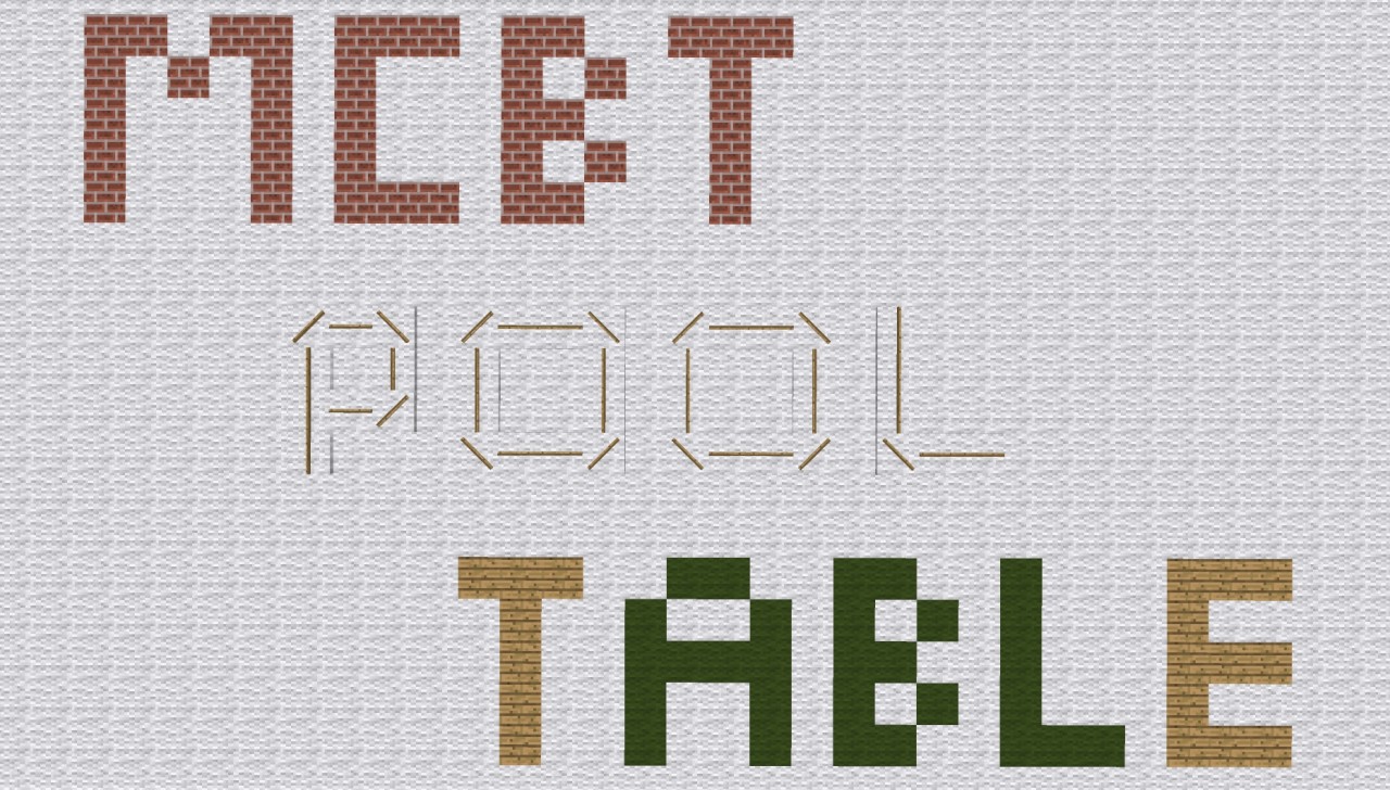 Minecraft Build Tutorials - Pool Table Minecraft Blog