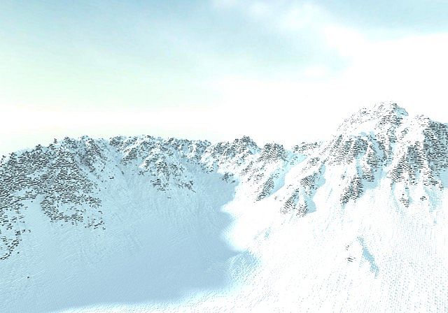 A world of snow Minecraft Map