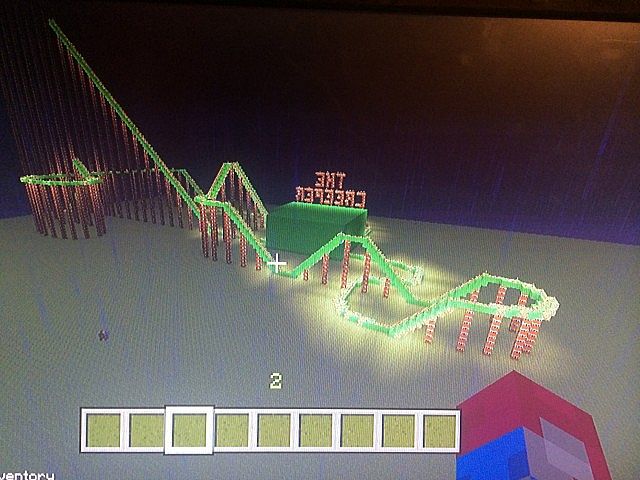 Roller coaster "the creeper" Minecraft Map