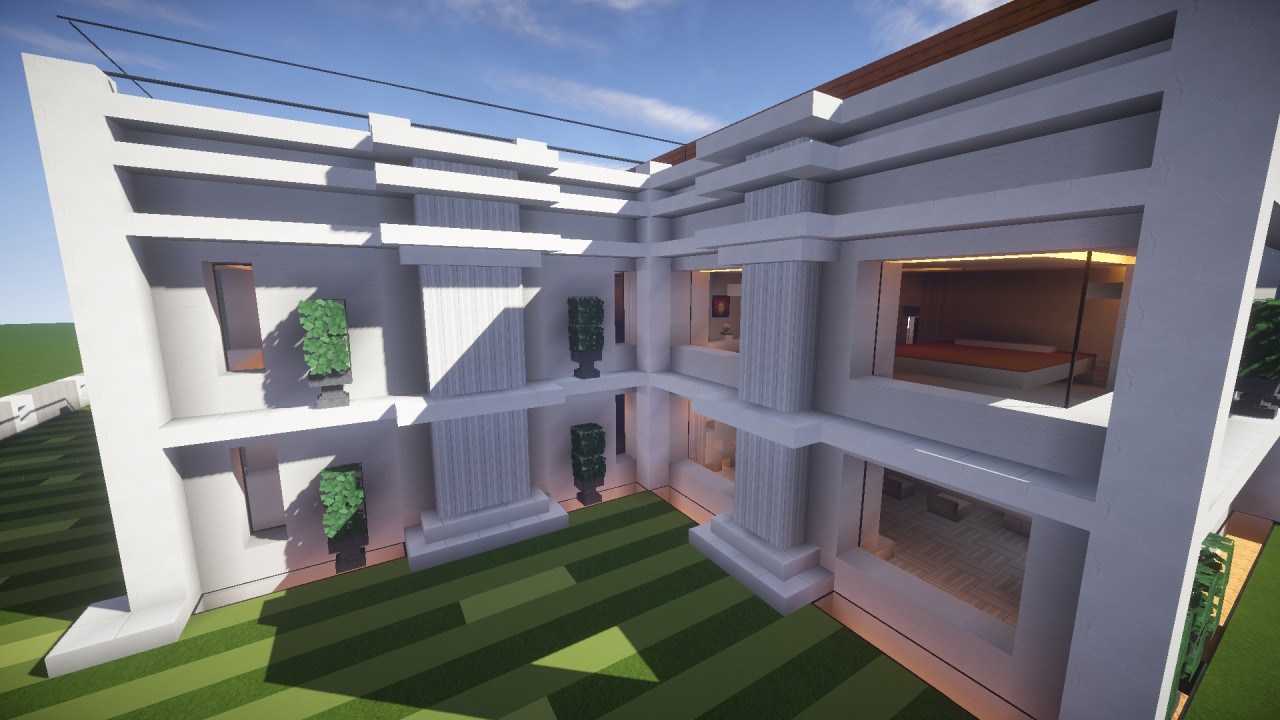 Fusion | Contemporary soul, Neoclassic architecture. Minecraft Map