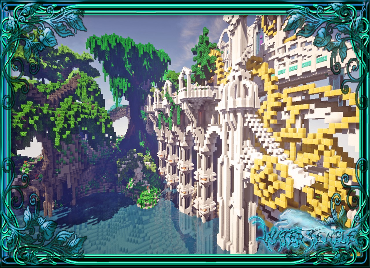 Temple of the spirit wolf One of the biggest project in minecraft -By ...