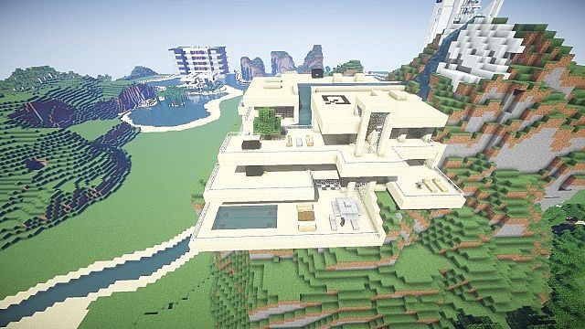 Modern House On The Hill #2 Minecraft Map