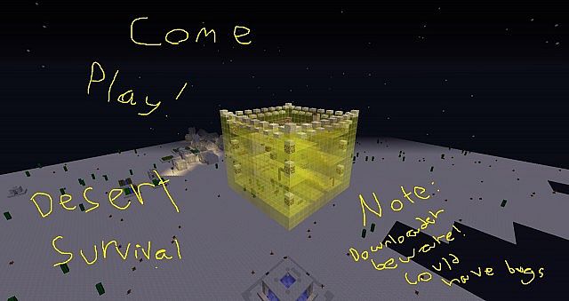 Superflat survival desert edition Minecraft Map